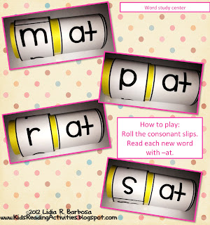 DIY: Roll A Word Activity - Kinder Alphabet