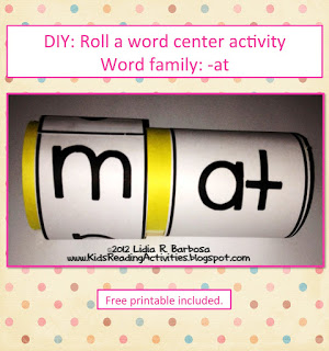 DIY: Roll A Word Activity - Kinder Alphabet