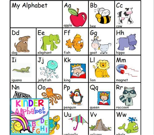 Homework Folder {FREEBIE} - Kinder Alphabet
