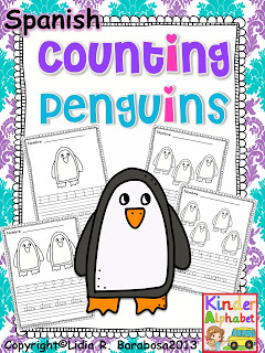 Free Penguin Printables for Reading and Math - Kinder Alphabet
