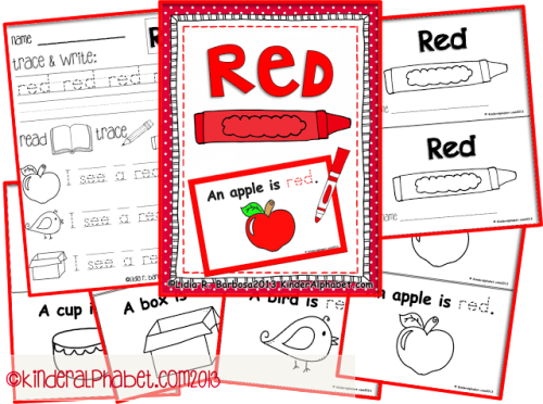 Free RED Printables - Kinder Alphabet