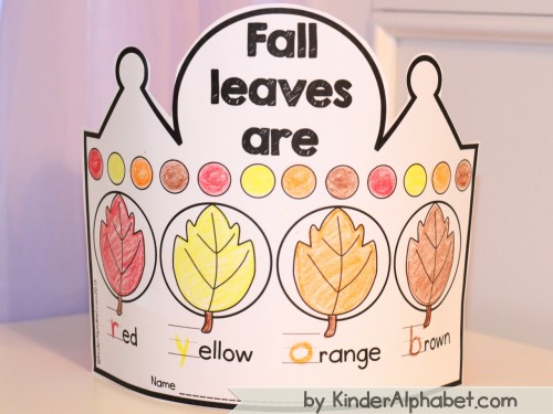 Thematic Crowns - Kinder Alphabet