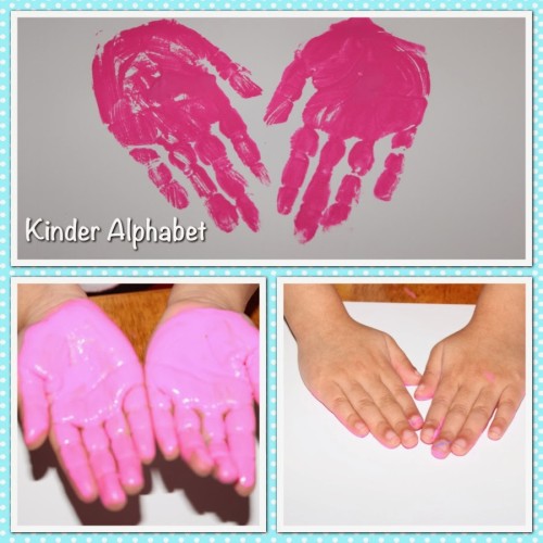 Valentine's Day craft and Classroom Organization - Kinder Alphabet