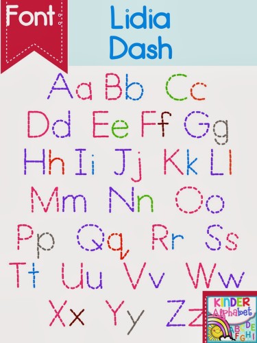 Phonics Fonts for Teachers - Kinder Alphabet