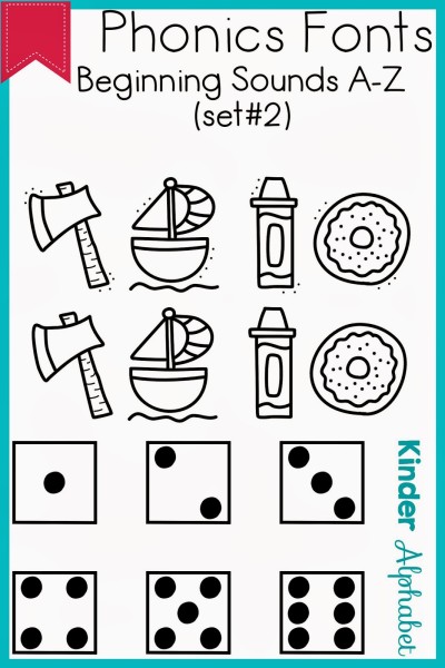 Phonics Fonts for Teachers Update - Kinder Alphabet