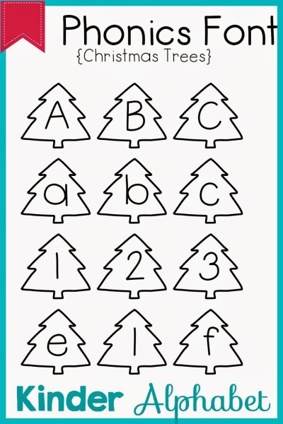 Phonics Fonts for Teachers Update - Kinder Alphabet