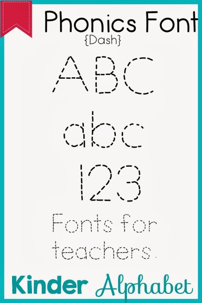 Phonics Fonts for Teachers Update - Kinder Alphabet