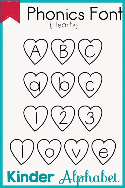 Phonics Fonts for Teachers Update - Kinder Alphabet