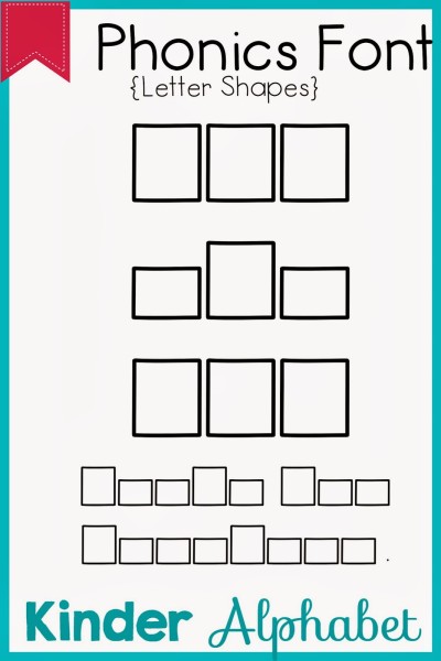 Phonics Fonts for Teachers Update - Kinder Alphabet