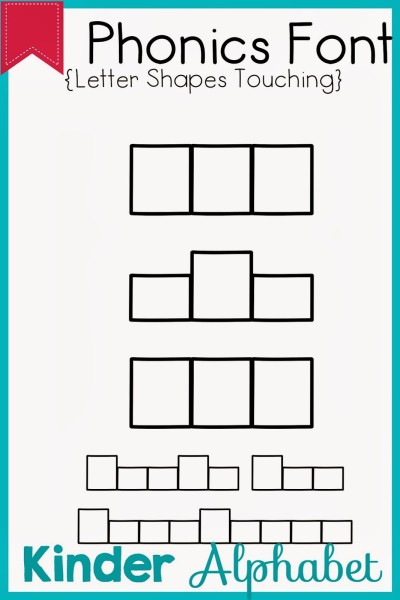 Phonics Fonts for Teachers Update - Kinder Alphabet