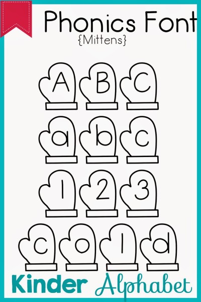 Phonics Fonts for Teachers Update - Kinder Alphabet