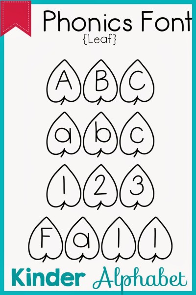 Phonics Fonts for Teachers Update - Kinder Alphabet