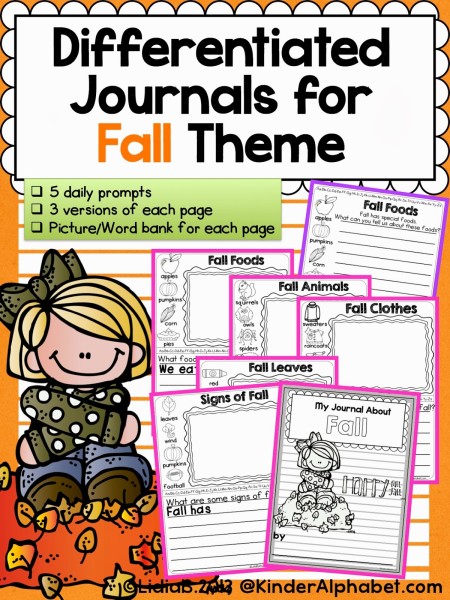 Journals | Thematic Journals | Kinder Alphabet