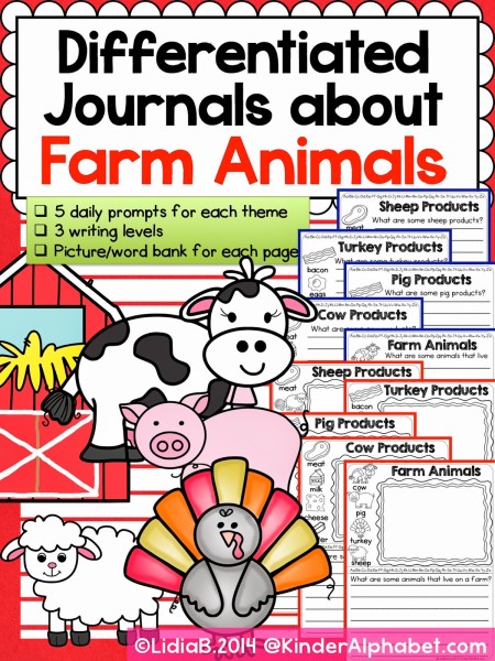 Journals | Thematic Journals | Kinder Alphabet