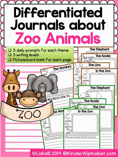 Journals | Thematic Journals | Kinder Alphabet