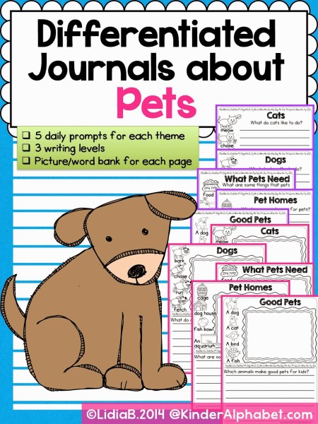 Journals | Thematic Journals | Kinder Alphabet