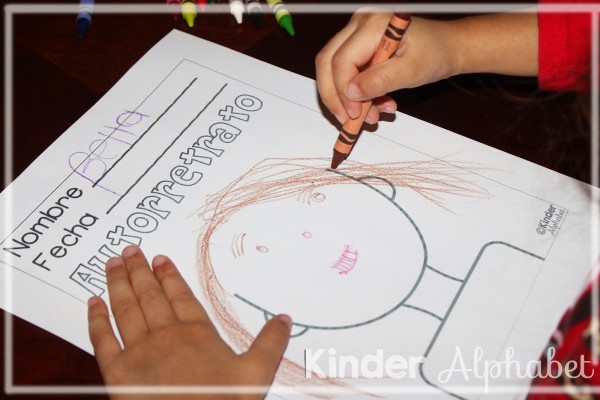 Self Portrait FREEBIE - Kinder Alphabet