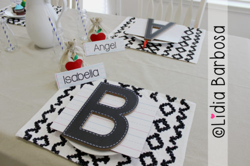 Back to School Dinner - Kinder Alphabet