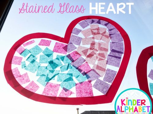 Valentine's Day Heart Craft - Kinder Alphabet