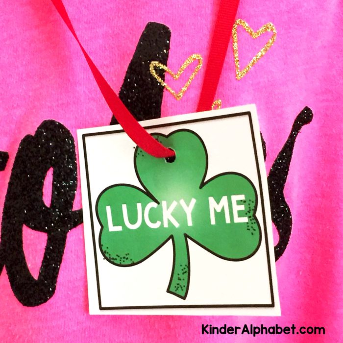 FREE St. Patrick's Day Necklace and Bracelet Printables - Kinder Alphabet