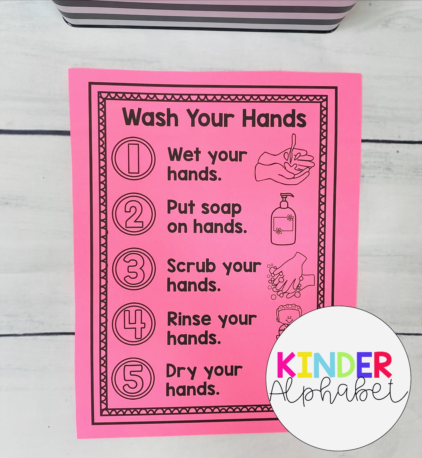 How to Wash Your Hands - Kinder Alphabet